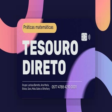 Slide sobre tesouro direto | PPTX
