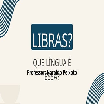 Em Libras, a ordem sintática básica é Sujeito-Verbo-Objeto (SVO ...
