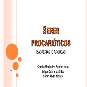 Seres Procarioticos | PPTX
