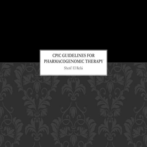 CPIC Guidelines | PPTX