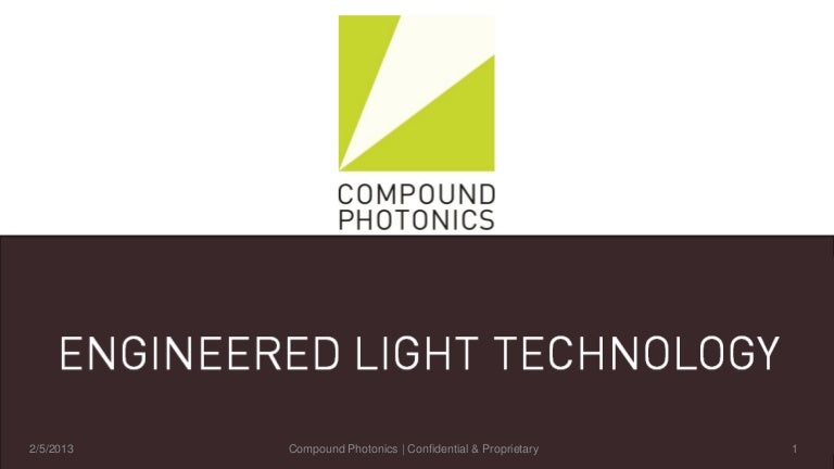 Introduction to Compound Photonics