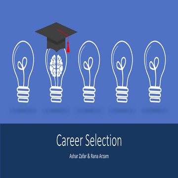 Career Selection Slides | PPT