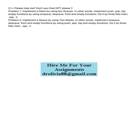 C++ Please help me Dont use Chat GPT please Problem 1.pdf
