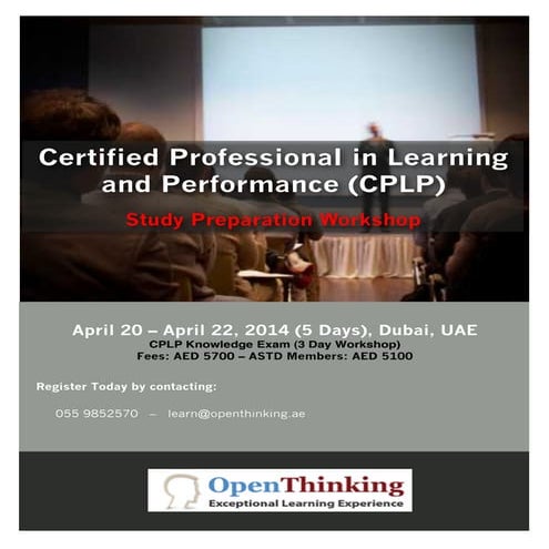CPLP Course 2014 | PDF