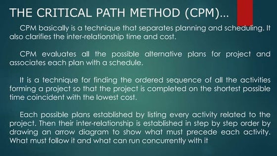 6.5 The Forward and Backward Pass (Critical Path) | PPTX