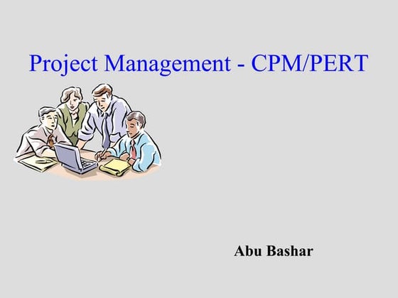 Project management technique PERT & CPM | PPT