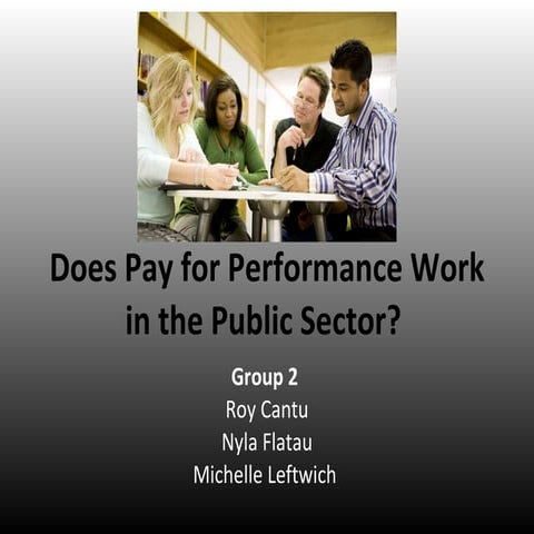 Designing an effective pay for performance compensation pay | PDF