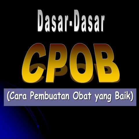 Pembahasan UKAI Farmasi Industri Berdasarkan Aspek CPOB | PDF