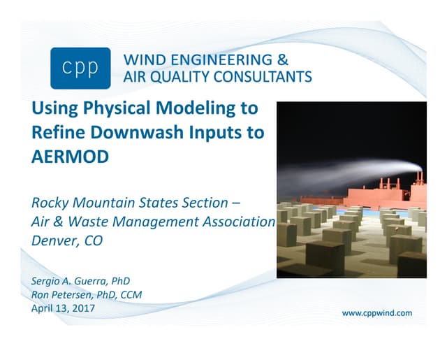 Using Physical Modeling To Refine Downwash Inputs To Aermod Pdf