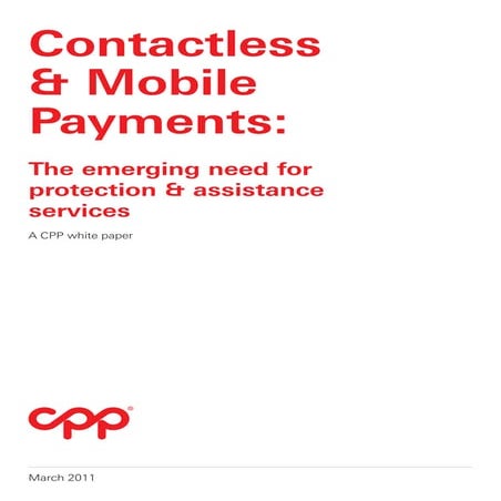 CPP contactless and mobile payments white paper 2011 | PDF