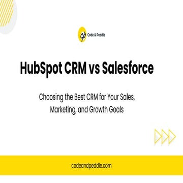 HubSpot vs Salesforce: Which CRM is Right for Your Business? | PDF