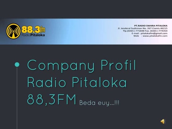 Company Profile Radio Jalwa | PPT