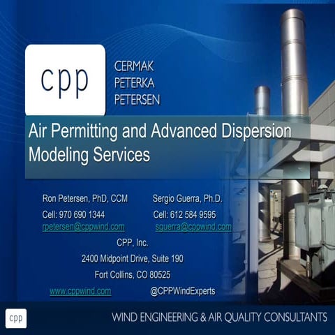 CPP's Advanced Dispersion Modeling Services | PDF