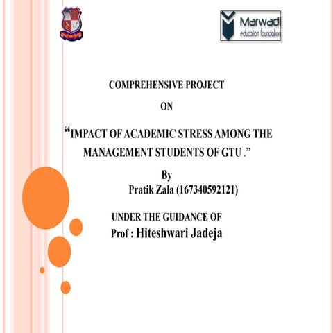 STRESS MANAGEMENT STUDENT FOR GTU STUDENT | PPT