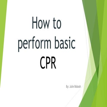 CPR Guidelines | PPTX