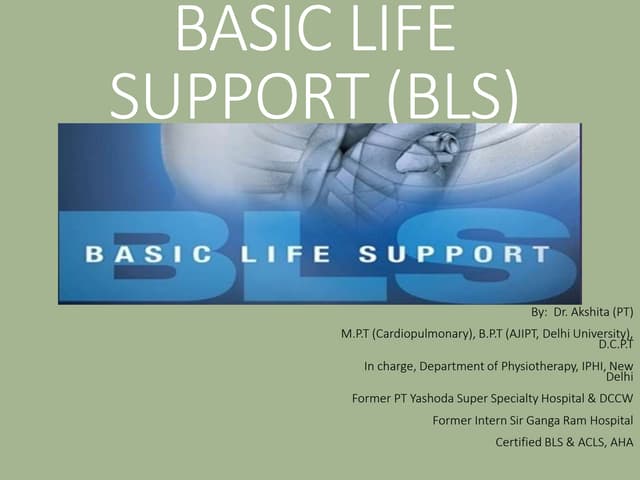 Basic Life Support AHA Pediatrics 2020 updates | PPTX