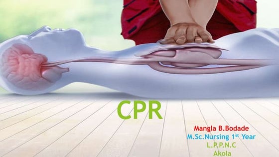 Cardiopulmonary resuscitation(cpr) | PPTX