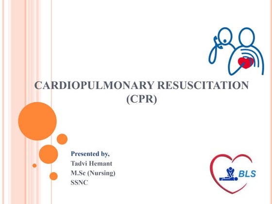 Cardiopulmonary resuscitation(cpr) | PPTX