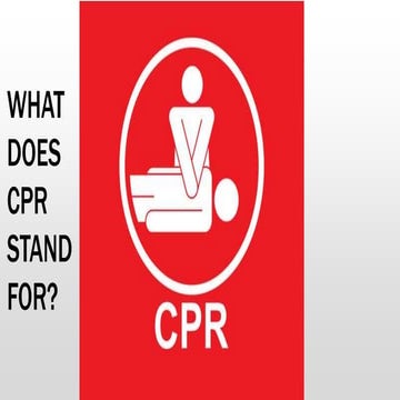 Basic Life Support_Cardiopulmonary Resuscitation | PPT