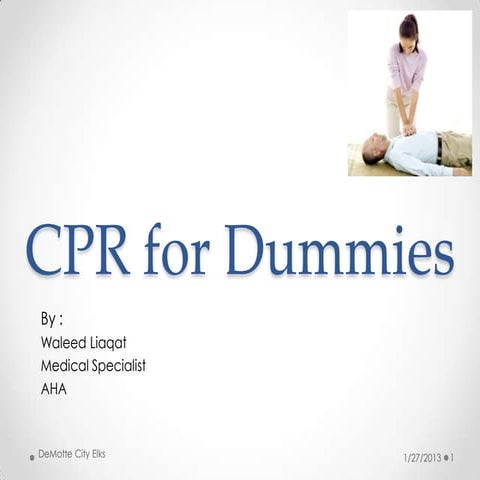 Cpr for dummies | PPTX