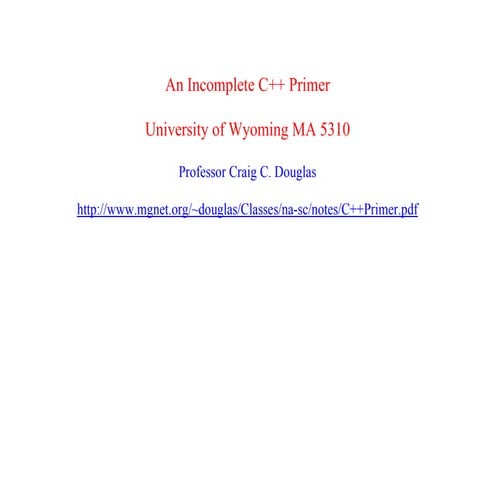 Cprimer Ppt