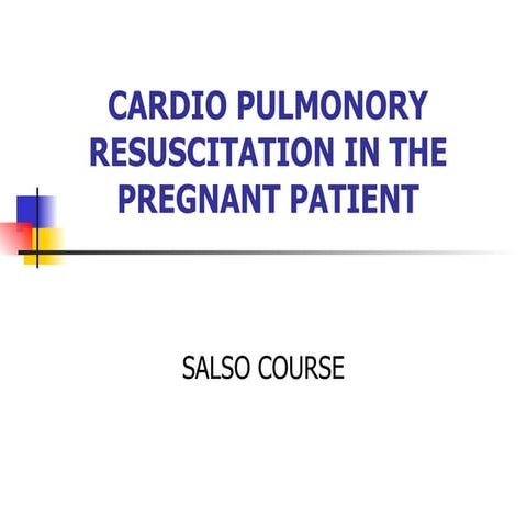 CPR in Pregnant Patients | PPT