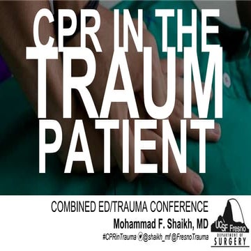 Cpr in trauma | PPTX