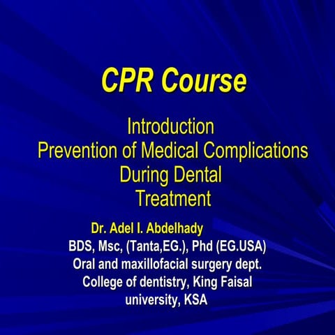 Cpr introduction and prevention | PPT