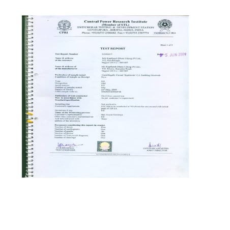 CPRI Test Report | PDF