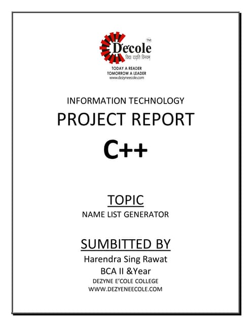 Rounit Mathur , BCA Third Year | PDF