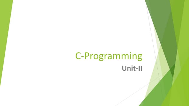 C Programming2 Pptx
