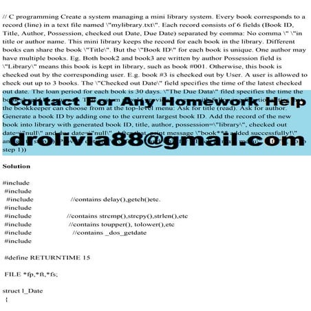 C Programming Create A System Managing A Mini Library System Evepdf 4661