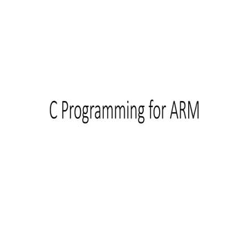 C Programming for ARM.pptx