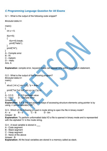 Flowchart Question And Answer Algorithm Mcq Pdf Programming Languages Computing