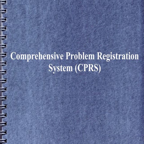 Comprehensive Problem Registration System | PPT
