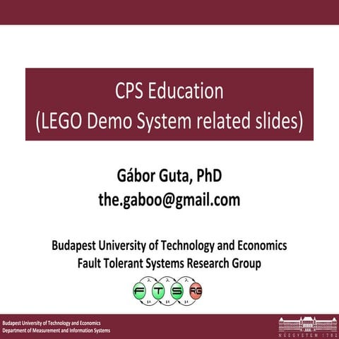 LEGO Demo System for CPS Education | PPT