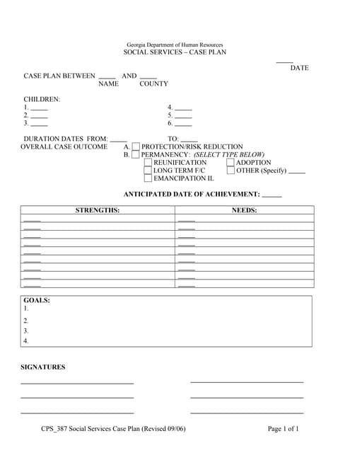 Cps 455 b safety plan | PDF