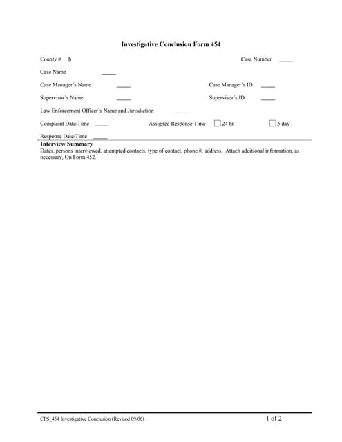Form 453 cps intake referral | PDF