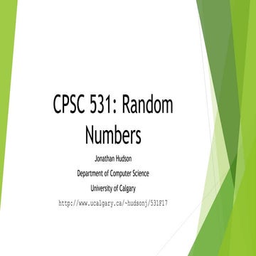 Pseudo Random Numbers generator and their applications | PDF