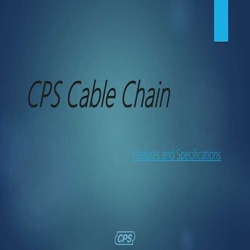 CPS cable chain | PPTX
