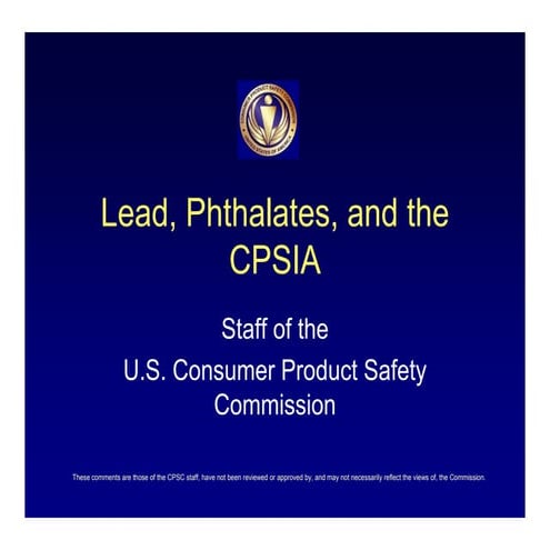 Cpsc Presentation 2009 | PDF