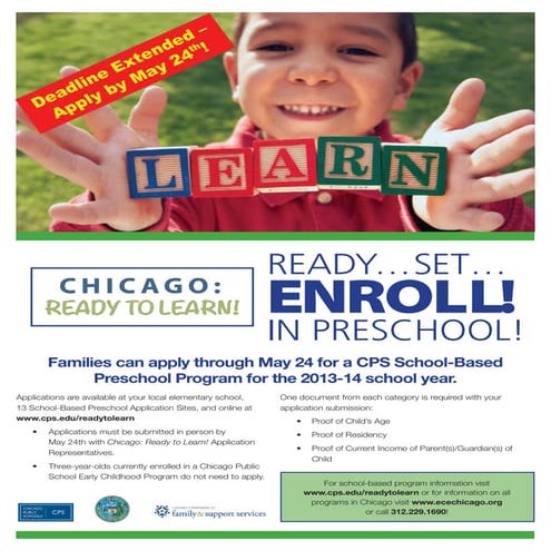 CPS Ready to Learn Flyer | PDF