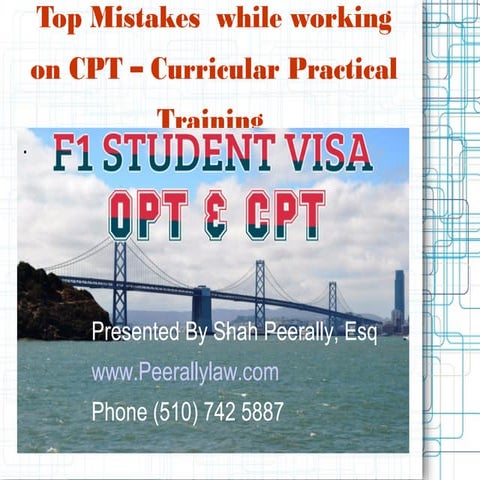 Mistakes to Avoid on Curricular Practical Training (CPT) | PPT | Education