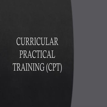 Information on Curriculum Practical Training | PPT | Free Download