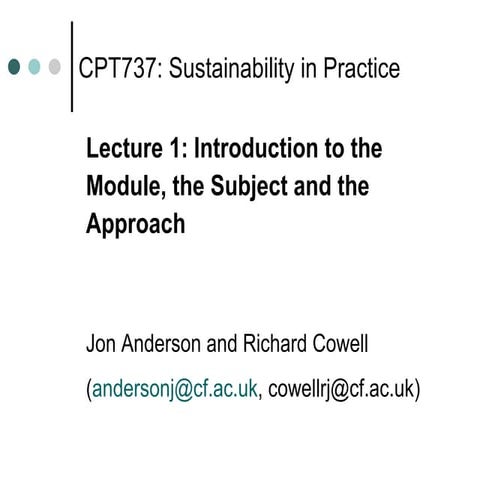 Why focus on individual action? | PPT