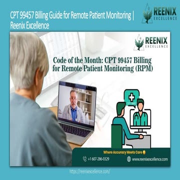 CPT 99457 Billing Guide for Remote Patient Monitoring Reenix Excellence ...