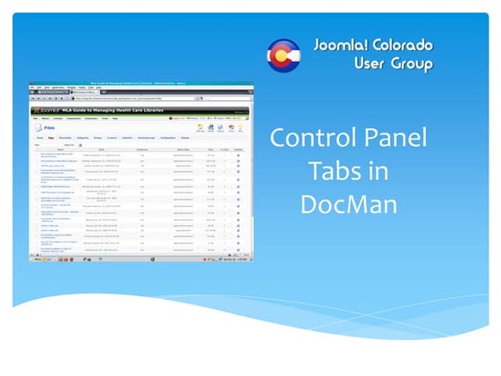 Tabs in DocMan | PPT