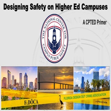 Designing Safety on Higher Ed Campuses: A CPTED Primer | PDF