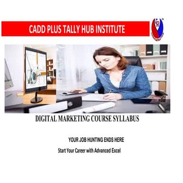 digital marketing course syllabus -cadd plus tally hub | PDF