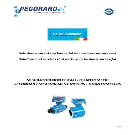 Misuratore non fiscale mod. quantometro CPT - CPT Quantometers ...